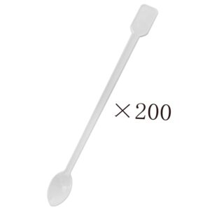 AXLIZER 200PCS Mini Plastic Coffee Blender Spoon Disposable Plastic Coffee Spoon Tea Spoon Coffee Stirring Rod Plastic Spoon Coffee Soup SpoonMini Tea Stirrer