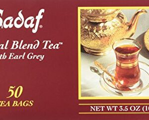 Sadaf Earl Grey Tea Bags | Special Blend Earl Grey Ceylon Black Tea | Product harvested in Sri Lanka | 50 bags (pack of 1)