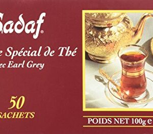 Sadaf Earl Grey Tea Bags | Special Blend Earl Grey Ceylon Black Tea | Product harvested in Sri Lanka | 50 bags (pack of 1)