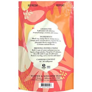 Harney & Sons Tropical Fresh Brew Iced Tea Pouches, Mango, 15.0 Count