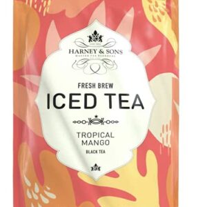 Harney & Sons Tropical Fresh Brew Iced Tea Pouches, Mango, 15.0 Count