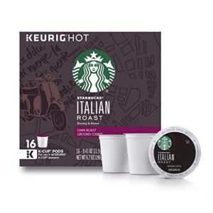 keurig k-cup pod starbucks italian roast coffee - 16-pk.