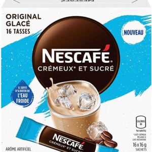 Nescafe Sweet & Creamy Iced Coffee, Instant Coffee Sachets, 16x16g {Imported from Canada}