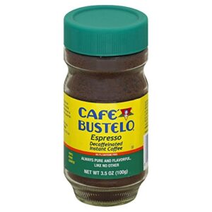 bustelo instant decaf coffee, 3.5 oz