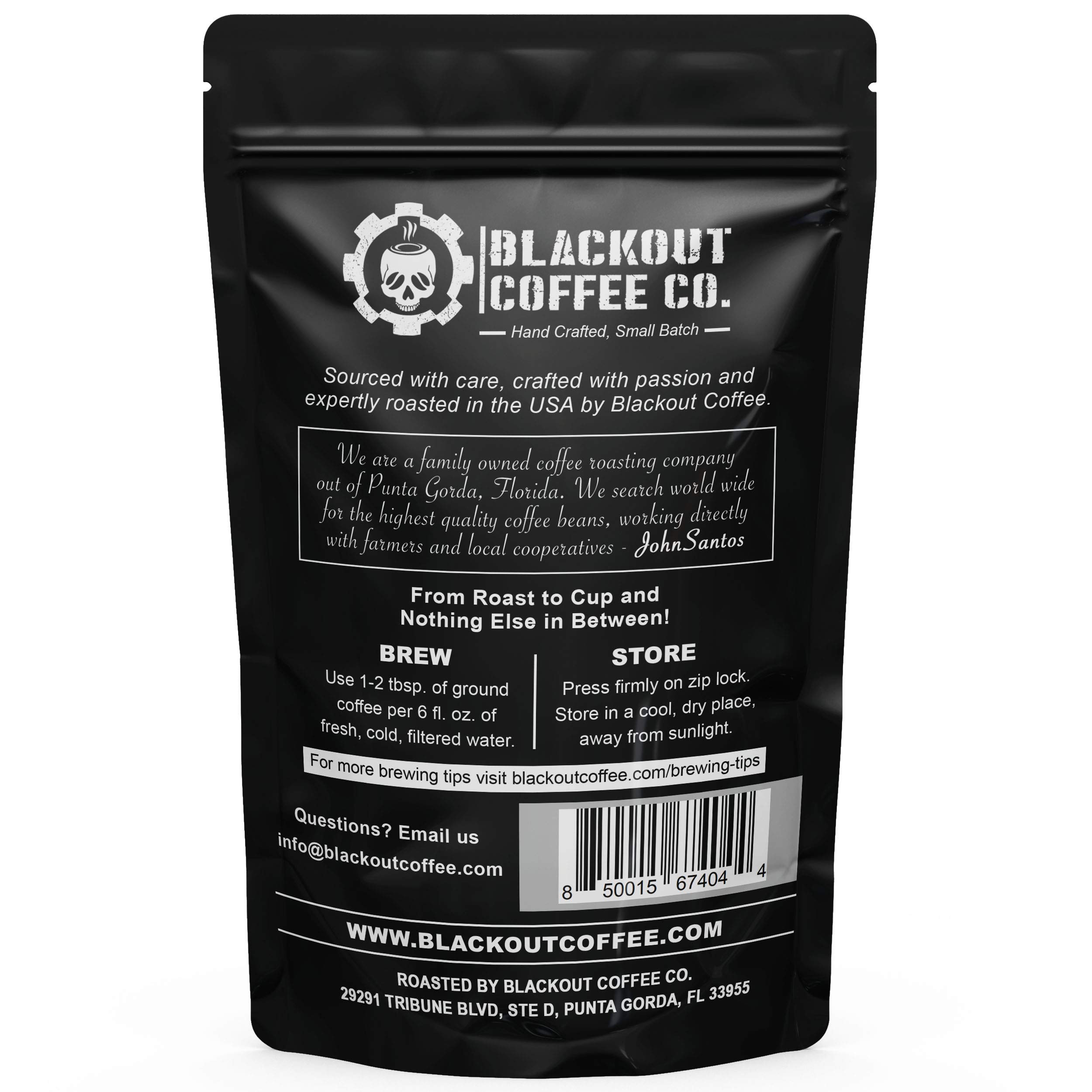 Blackout Coffee, Brewtal Awakening Dark Roast Coffee, High Caffeine, Bold, Rich, Aromatic, Strong & Flavored Coffee Beans, Fresh Roasted In The USA – 12 oz Bag (Ground Coffee)