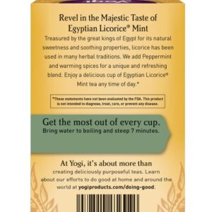 Yogi Tea, Egyptian Licorice Mint, 16 Count