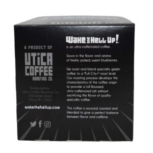 Wake The Hell Up!® Blueberry Flavored Single Serve Coffee Pods Of Ultra-Caffeinated Coffee For K-Cup Compatible Brewers | 12 Count, 2.0 Compatible