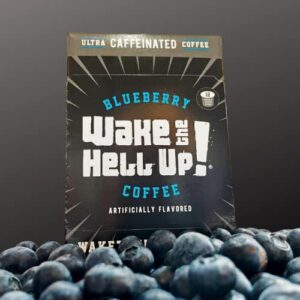 Wake The Hell Up!® Blueberry Flavored Single Serve Coffee Pods Of Ultra-Caffeinated Coffee For K-Cup Compatible Brewers | 12 Count, 2.0 Compatible