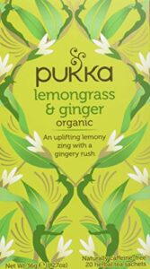 pukka organic lemongrass ginger tea, 20 ct