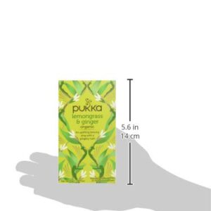 PUKKA Organic Lemongrass Ginger Tea, 20 CT