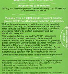 PUKKA Organic Lemongrass Ginger Tea, 20 CT