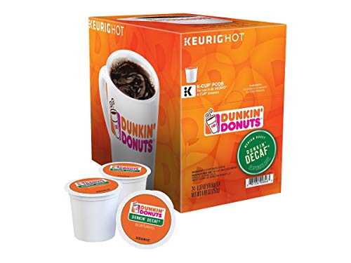 Dunkin' Donuts 2516933 Dunkin' Decaf Coffee K-Cup Pods Medium Roast 24/Box (400846)