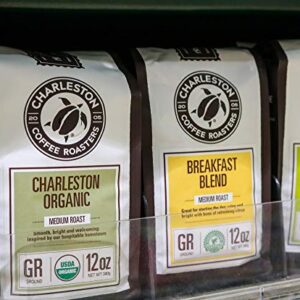 Charleston Coffee Roasters | Specialty Organic Ground Coffee | Hand Picked, Premium Slow Roast (Charleston Organic, Medium Roast) 12oz