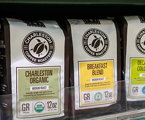 Charleston Coffee Roasters | Specialty Organic Ground Coffee | Hand Picked, Premium Slow Roast (Charleston Organic, Medium Roast) 12oz