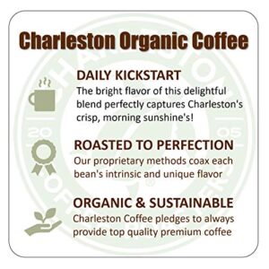 Charleston Coffee Roasters | Specialty Organic Ground Coffee | Hand Picked, Premium Slow Roast (Charleston Organic, Medium Roast) 12oz