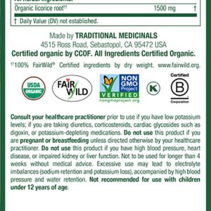 Traditional Medicinals Organic Licorice Root Herbal Tea, Soothes Digestion, (Pack of 1) - 16 Tea Bags