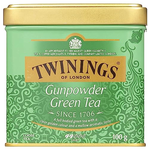 Twinings of London Loose Gunpowder Green Tea, 3.53 Ounce Tin