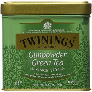 Twinings of London Loose Gunpowder Green Tea, 3.53 Ounce Tin