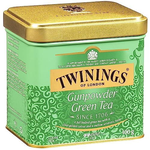 Twinings of London Loose Gunpowder Green Tea, 3.53 Ounce Tin