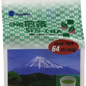 Takaokaya Tea T Green Sencha, TeaBags, 64 Count Unit