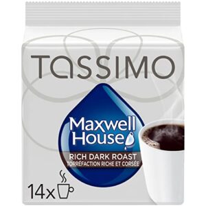 tassimo maxwell house dark roast - custom roasts collection - 14 t discs