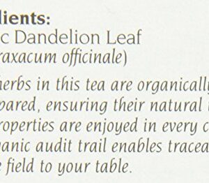 CELEBRATION HERBALS Dandelion Leaf Tea Organic 24 Bag, 0.81 Ounce