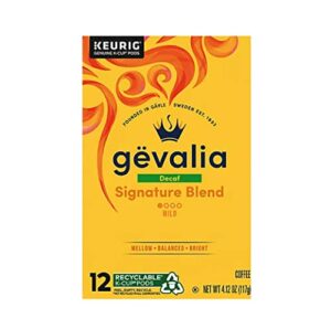 gevalia signature blend decaf coffee k-cup pods, 48 count