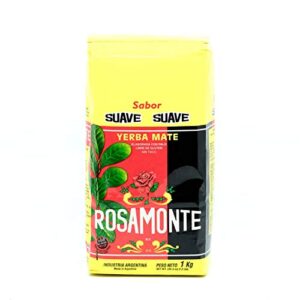 yerba mate rosamonte suave - 1 bags of 2.2 lbs