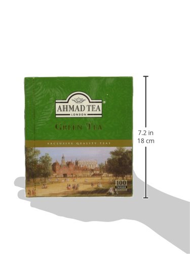 Ahmad Tea Green Tea, Green Tea Teabags 100 ct - Caffeinated & Sugar-Free