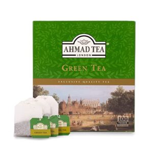 Ahmad Tea Green Tea, Green Tea Teabags 100 ct - Caffeinated & Sugar-Free