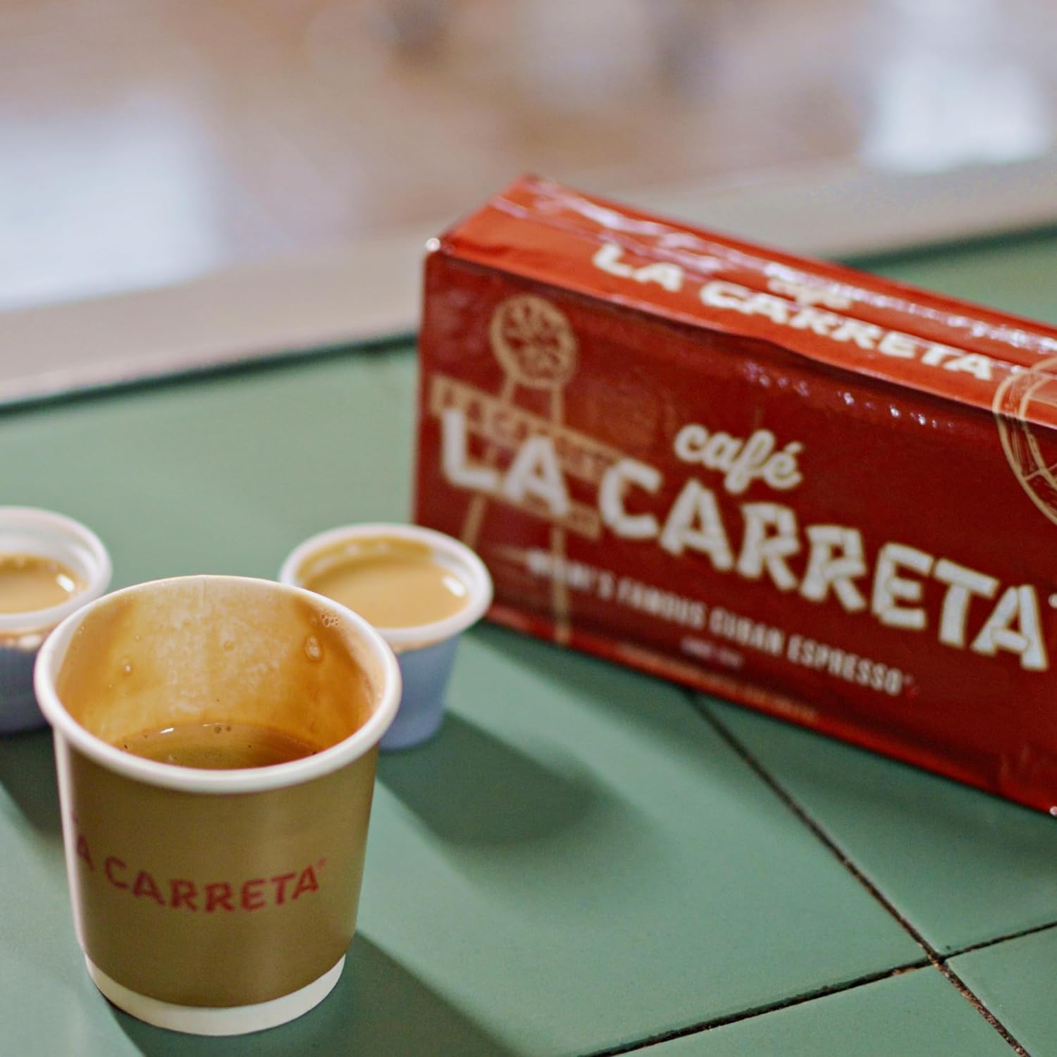 Cafe La Carreta Dark Roast Espresso Coffee 10 oz Miami Cuban style Espresso Ground Coffee