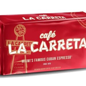 Cafe La Carreta Dark Roast Espresso Coffee 10 oz Miami Cuban style Espresso Ground Coffee