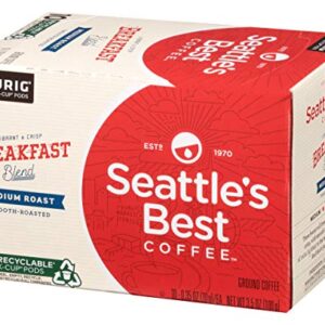 Seattle’s Best Coffee K-Cup Pods, Breakfast Blend, Medium Roast Smooth-Roasted Ground Coffee, 10 CT K- Cups/Box (Pack of 1 Box)