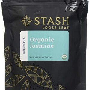 Stash Tea Organic Jasmine Green Premium Loose Leaf Tea, 3.5 Ounce