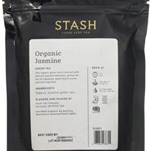 Stash Tea Organic Jasmine Green Premium Loose Leaf Tea, 3.5 Ounce