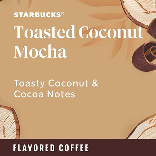 Starbucks Ground Coffee, Toasted Coconut Mocha Naturally Flavored Coffee, 100% Arabica, Limited Edition, 1 Bag (11 Oz)