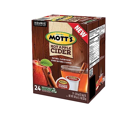 Mott's Apple Cider, Keurig Single-Serve K-Cup Pods, 96 Count (4 Packs of 24)