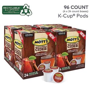 Mott's Apple Cider, Keurig Single-Serve K-Cup Pods, 96 Count (4 Packs of 24)