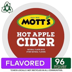 Mott's Apple Cider, Keurig Single-Serve K-Cup Pods, 96 Count (4 Packs of 24)