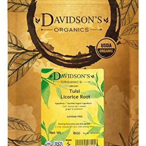 Davidson's Organics, Tulsi Licorice Root, Loose Leaf Tea, 16-Ounce Bag