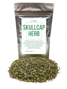 skullcap scutellaria scullcap herb from germany - natural, cut & dried scutellaria lateriflora - net weight: 1oz/28.5g