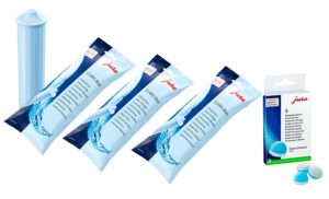 jura claris blue water filter cartridges (x3) and cleaning tablets (6 tabletts) combo pack