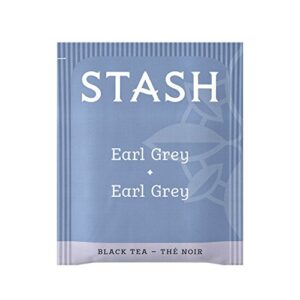 Stash Tea Earl Grey Black Tea - Caffeinated, Non-GMO Project Verified Premium Tea with No Artificial Ingredients, 20 Count (Pack of 6) - 120 Bags Total