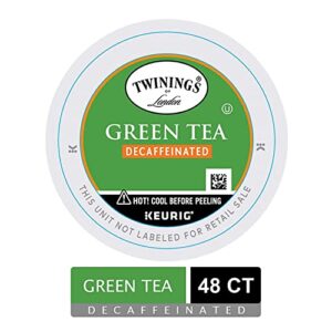 Twinings Green Tea Decaf Keurig K-Cups, Smooth Flavor, Enticing Aroma, 48 Count