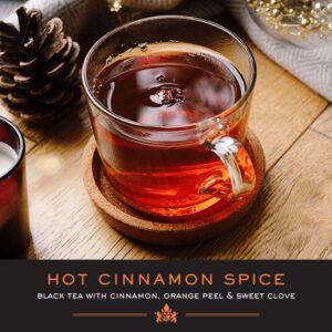 Harney and Sons Hot Cinnamon Spice Single Serve Tea Pods, 96 Pack | Compatible with Keurig K Cup Brewers | No Sugar Added | One Capsule Per Cup