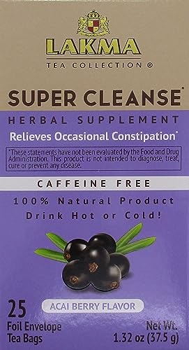 Lakma Super Cleanse Tea with Acai Berry - 25 Tea Bags