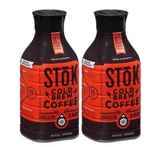 SToK Cold Brew Coffee 48oz. Bottles (2 pack) (Not Too Sweet)