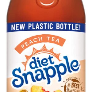 Diet Snapple Peach Tea, 16 fl oz (12 Plastic Bottles)