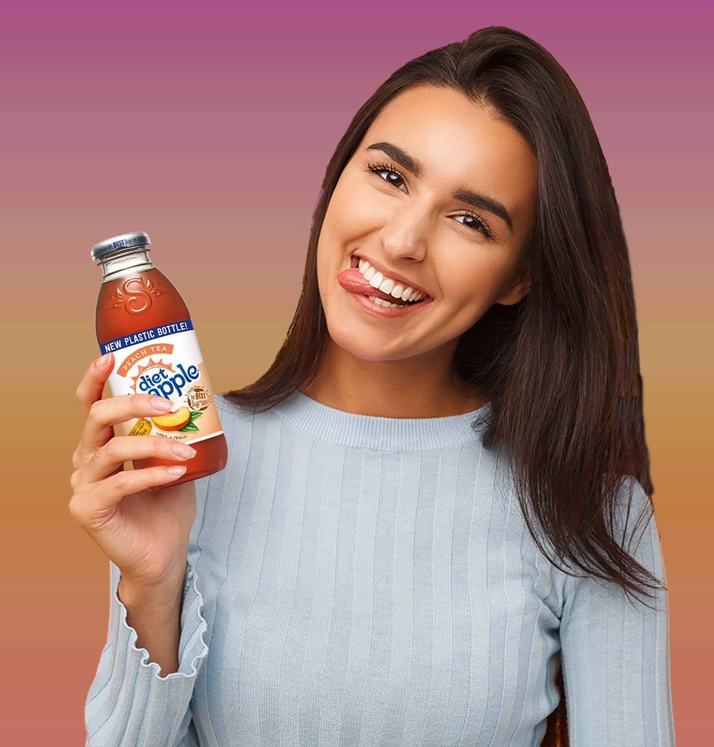 Diet Snapple Peach Tea, 16 fl oz (12 Plastic Bottles)