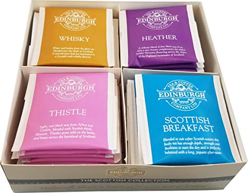 Edinburgh Tea & Coffee Company, The Scottish Collection 4-Flavor Variety Pack, 40-Count Tea Sachets